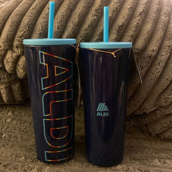 Aldi | Dining | Aldi Gear 224 Capsule Collection 24 Oz Navy Stainless ...